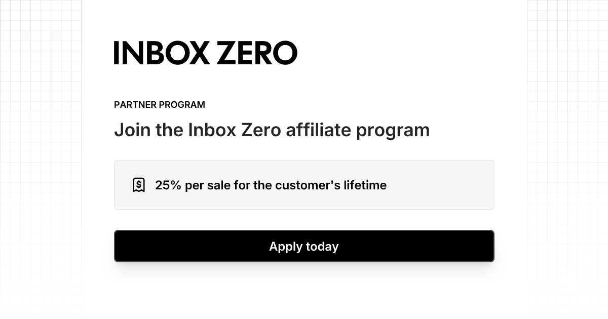 Inbox Zero Affiliate Program | Dub