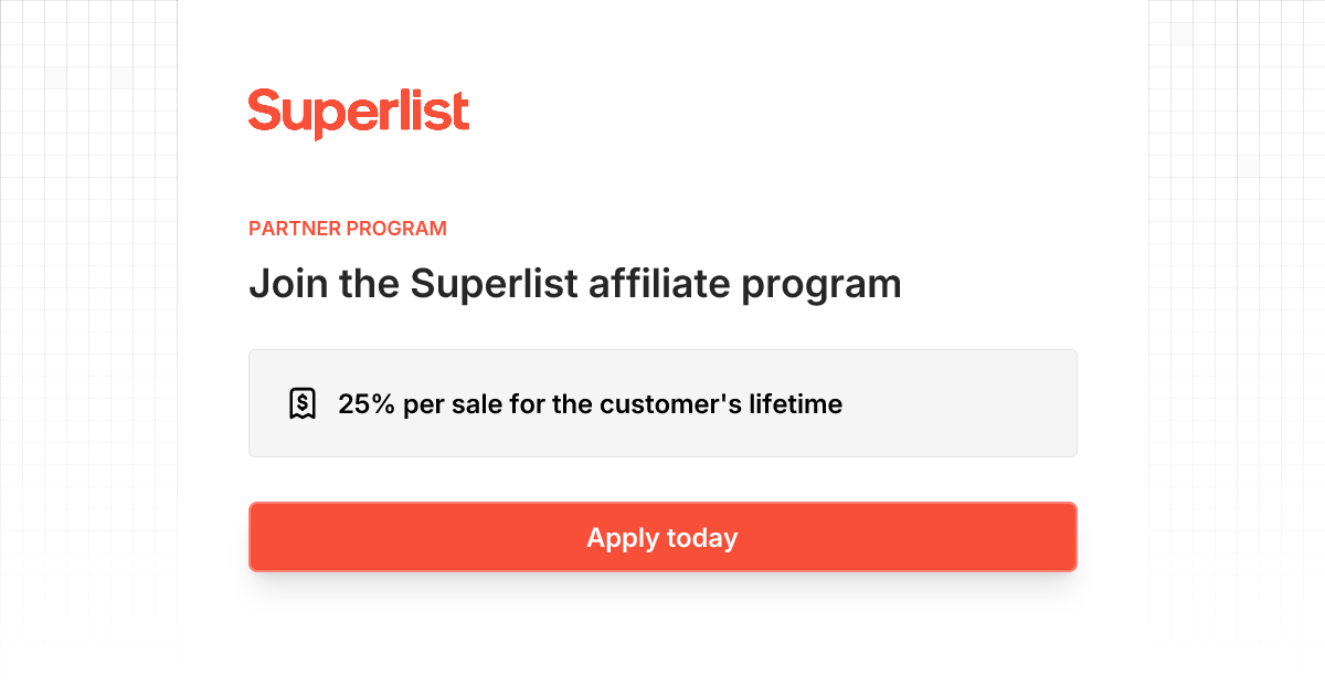 Superlist Affiliate Program | Dub